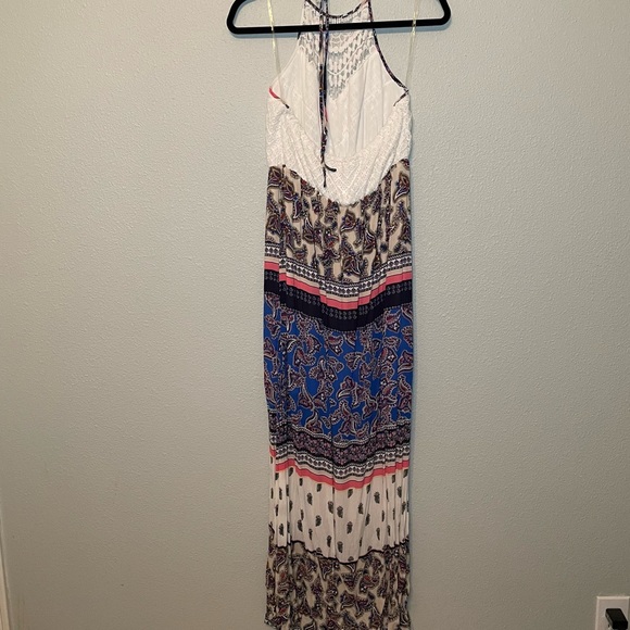 entro | Dresses | Entro Crocheted Halter Top Maxi Dress | Poshmark